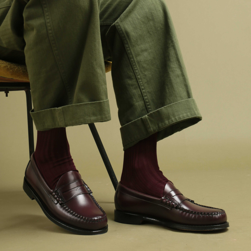 G.H. BASS / Weejuns Heritage Larson Penny Loafers Wine