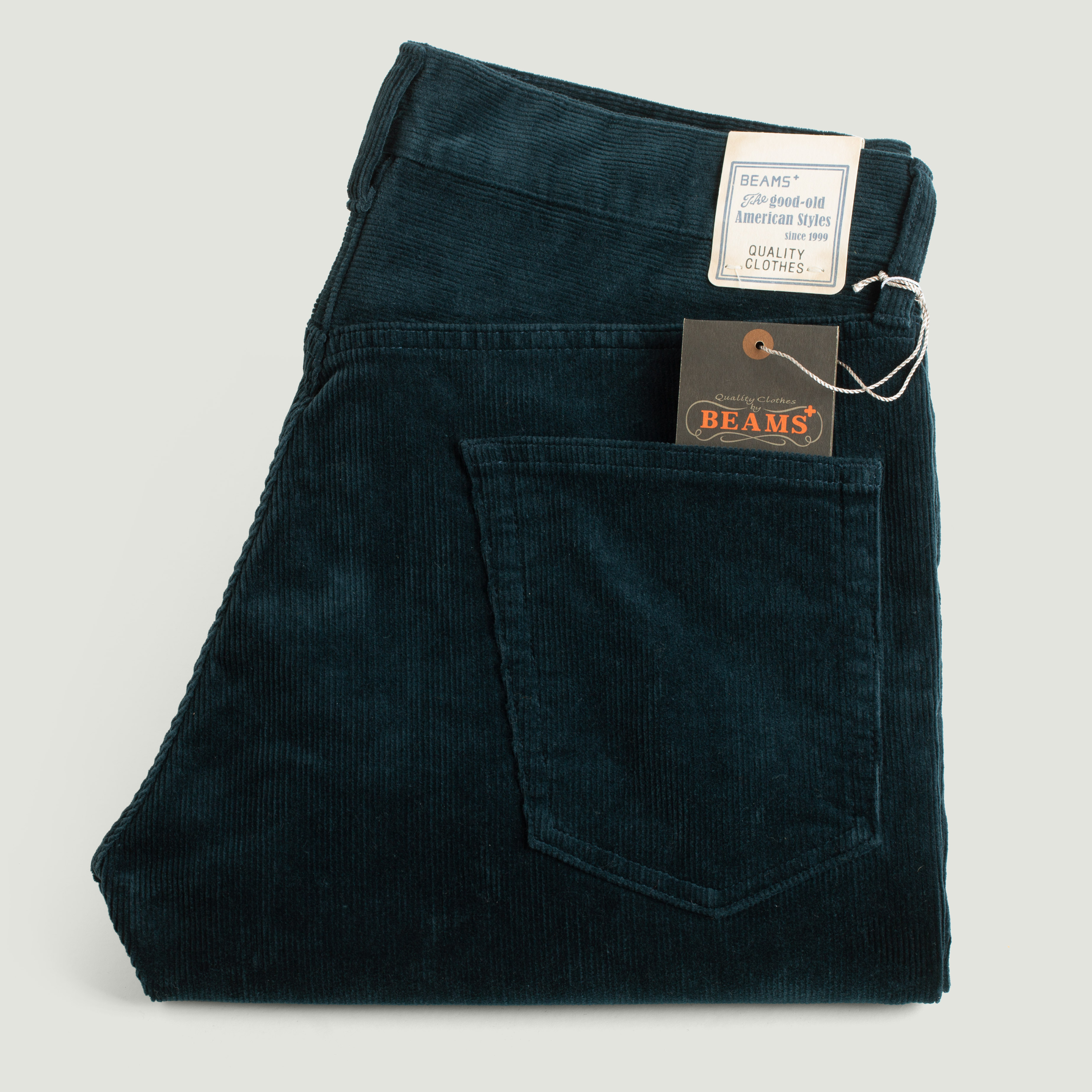 BEAMS PLUS / 5 Pocket Tapered Corduroy Deep Blue