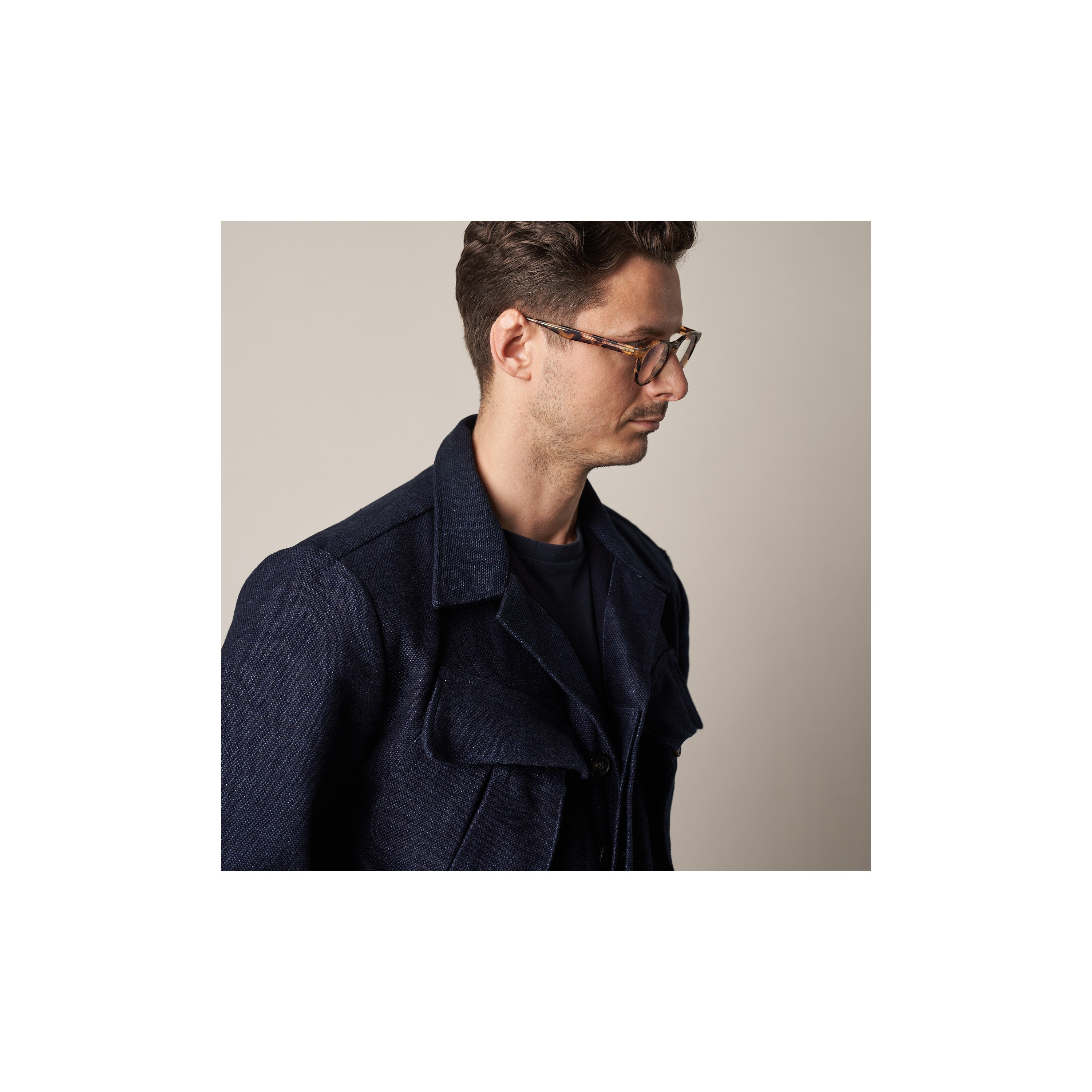 INFORMAL FOR FLÂNEURS / J002 Indigo Sashiko Jungle Jacket