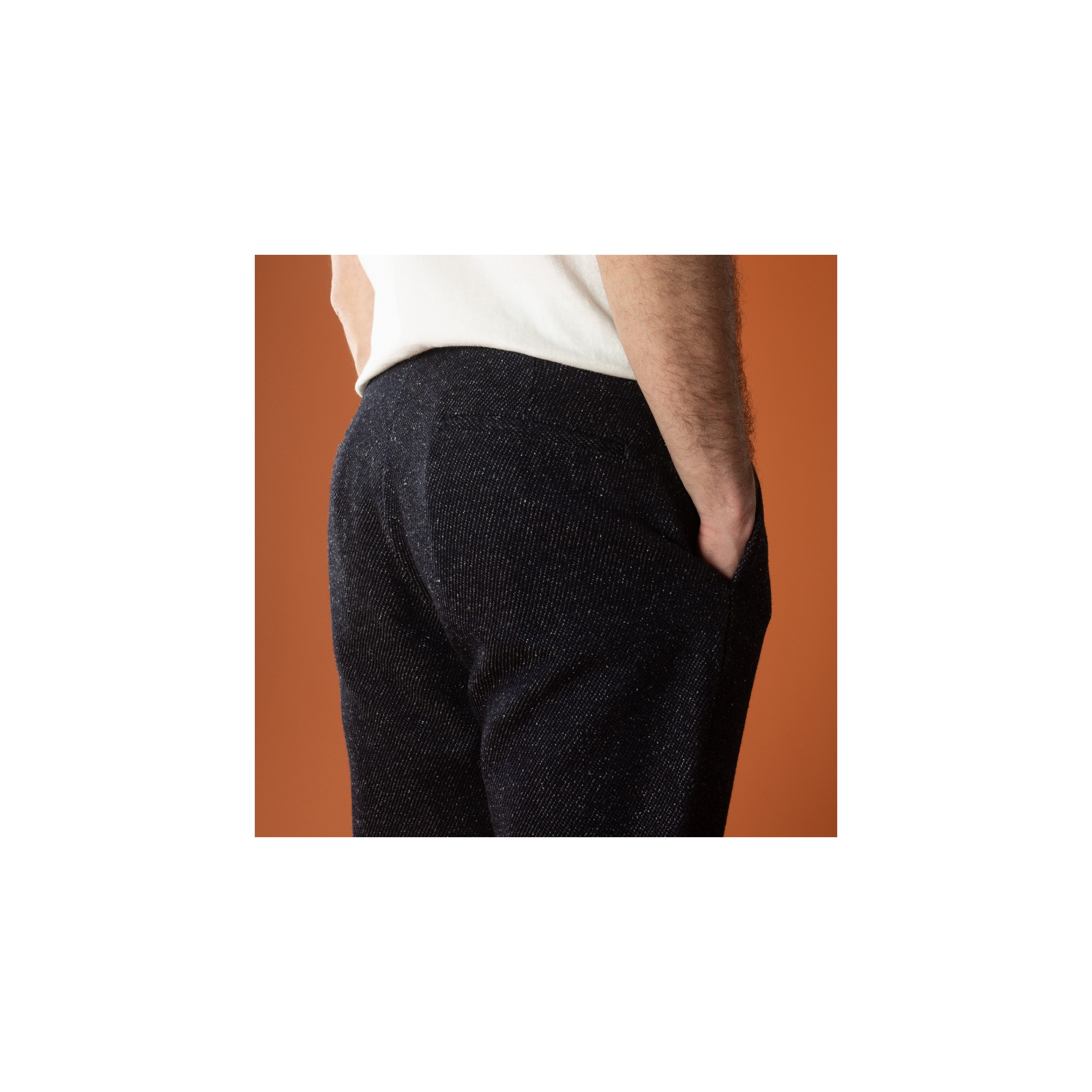 JAPAN BLUE JEANS / Tweed Denim Easy Tapered Pants JAPAN BLUE JEANS / Tweed Denim Easy Tapered Pants