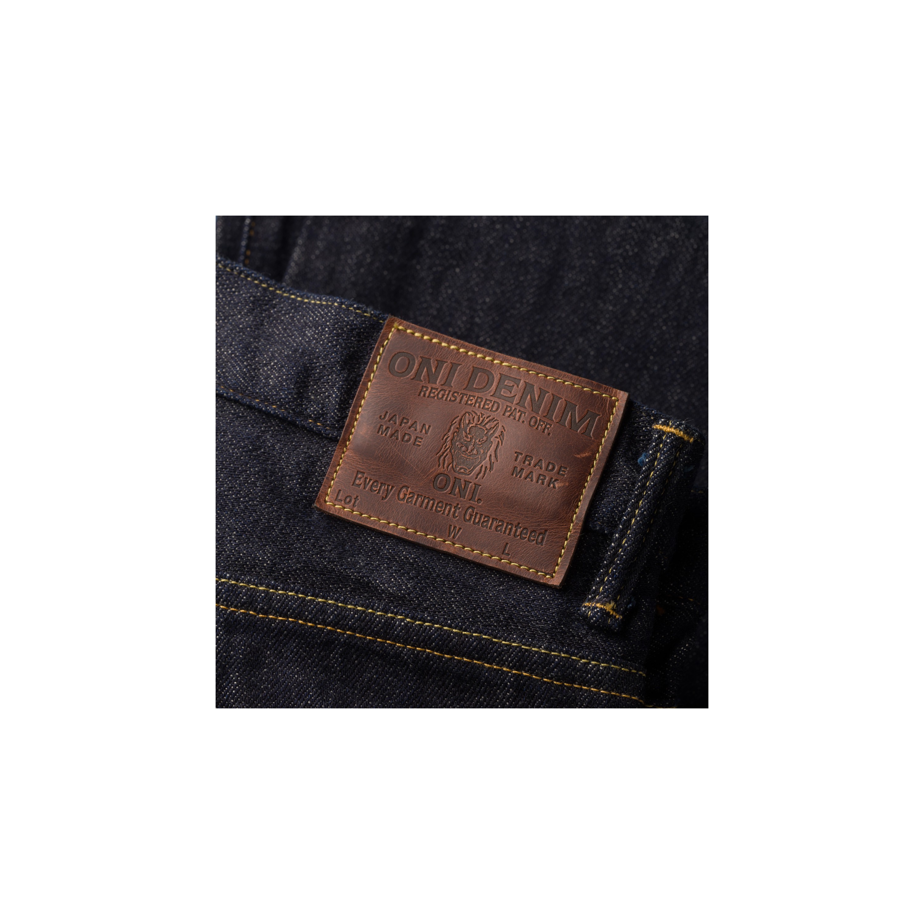 ONI DENIM / 222-Kiraku 12oz Super Wide Straight One Wash Denim