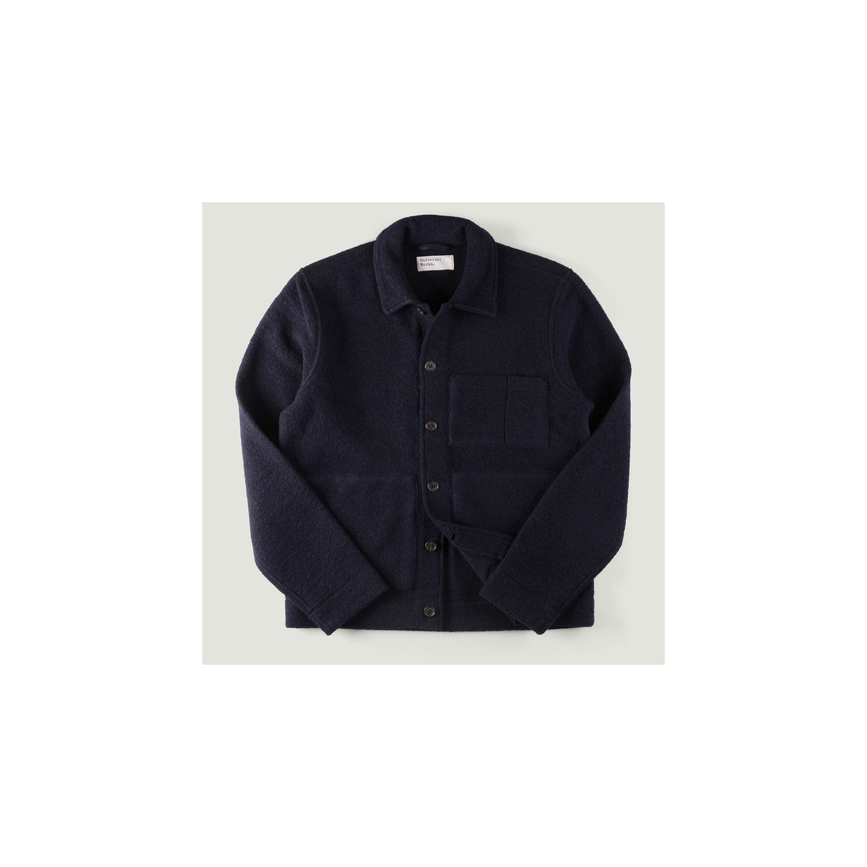 UNIVERSAL WORKS / Wool Fleece Uniform Jacket Navy