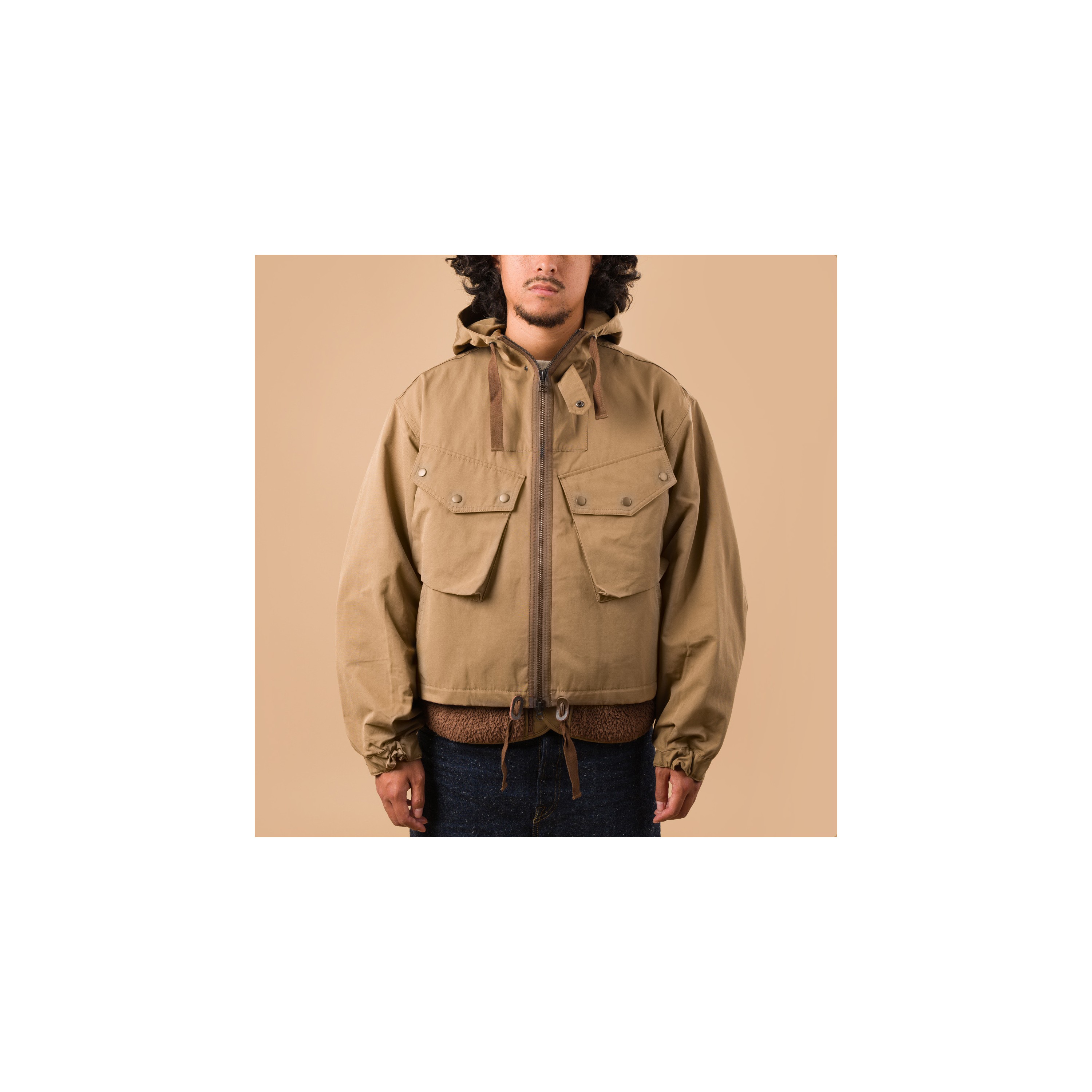 FRIZMWORKS / Smock Hooded Parka Tan