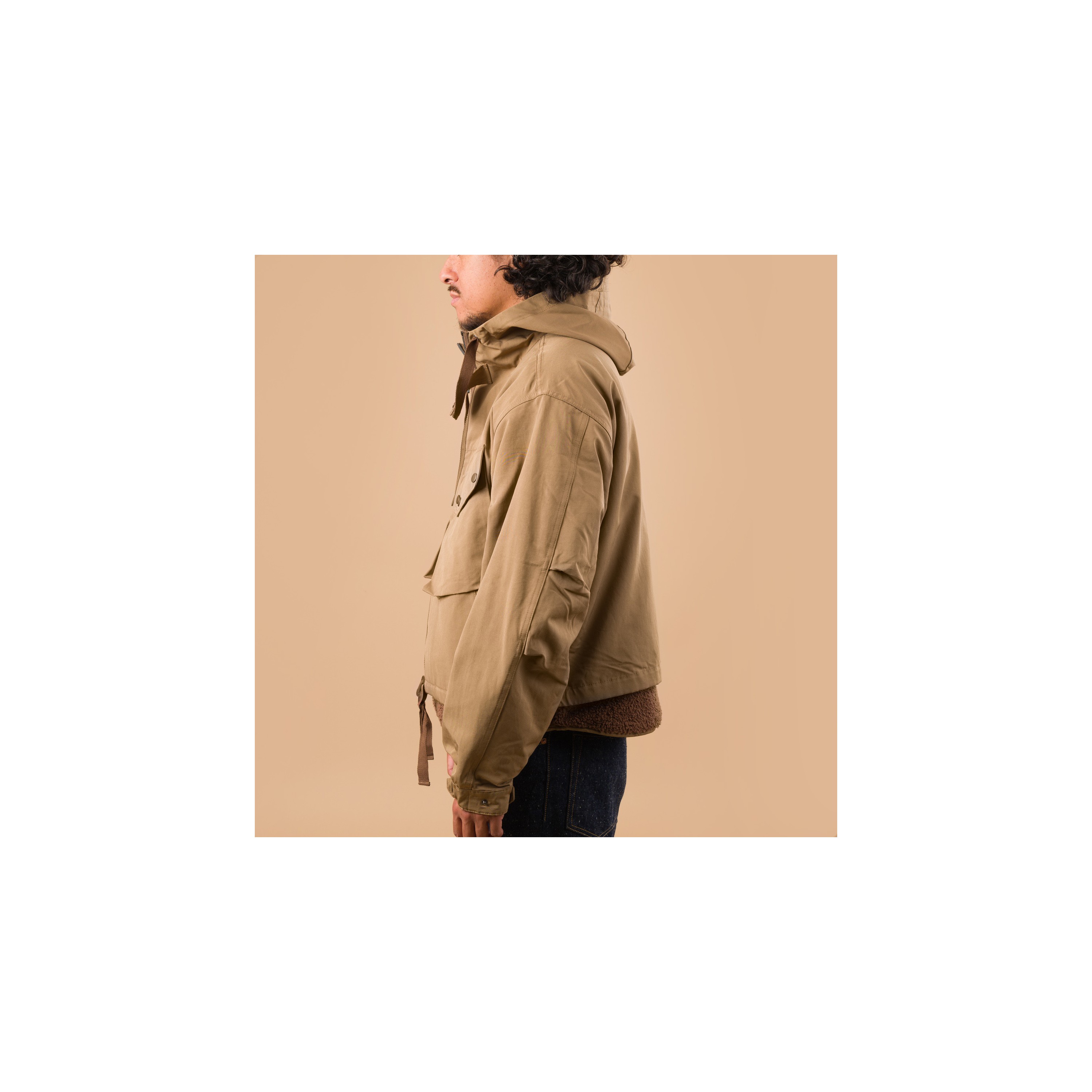 FRIZMWORKS / Smock Hooded Parka Tan