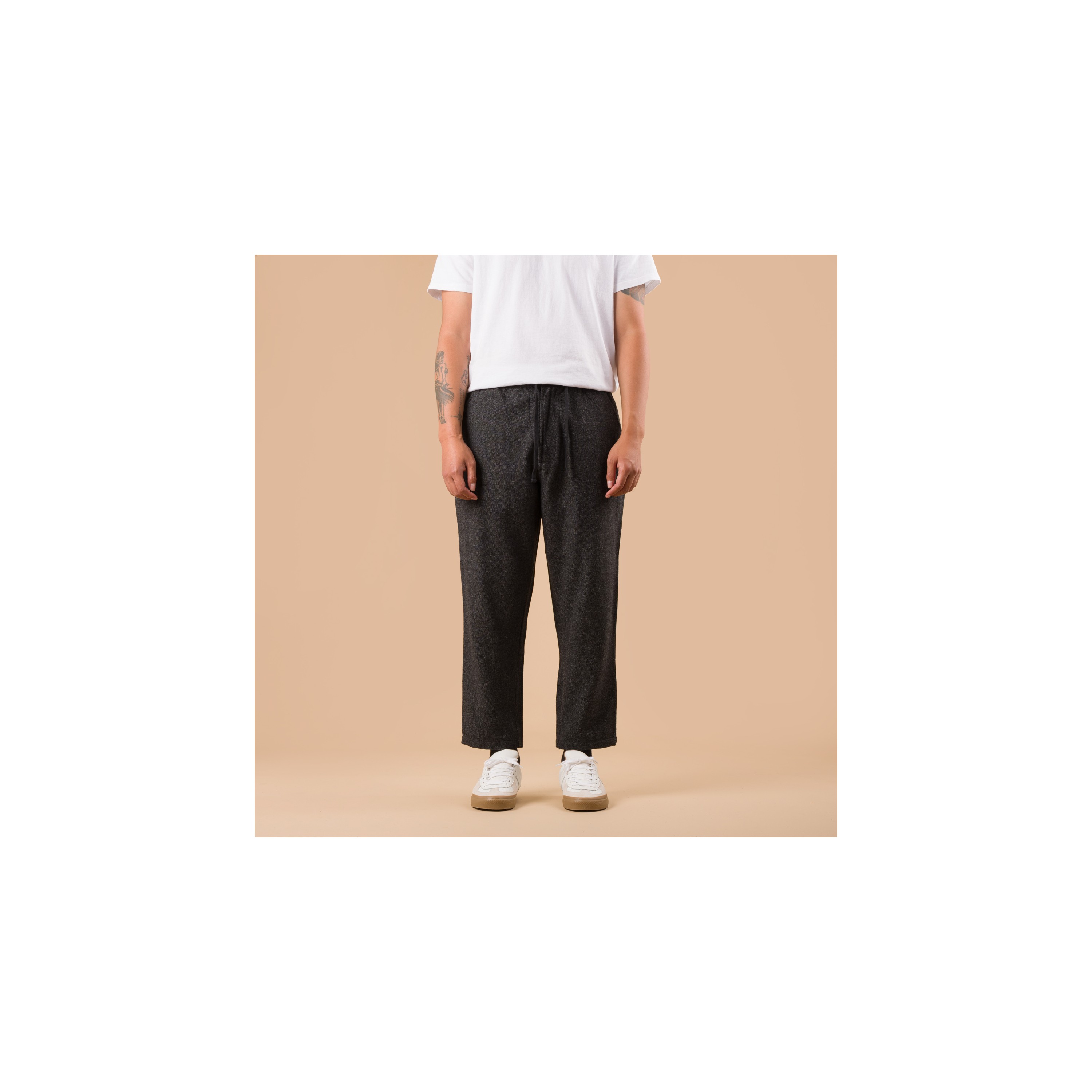 UNIVERSAL WORKS / Anders Wool Upcycled Hi Water Trouser Grey