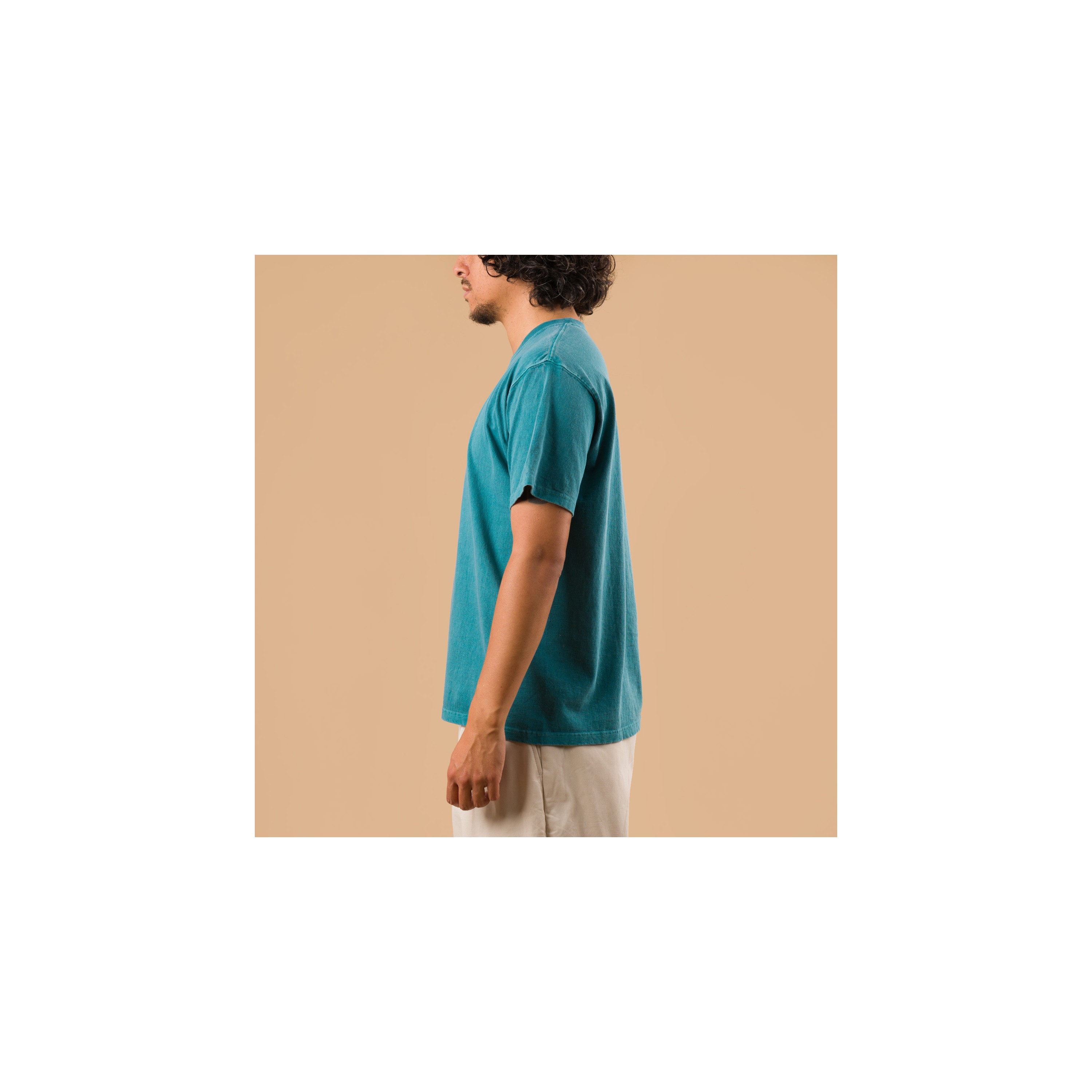 GOOD ON / Short Sleeve Crew T-shirt P-Nile Blue