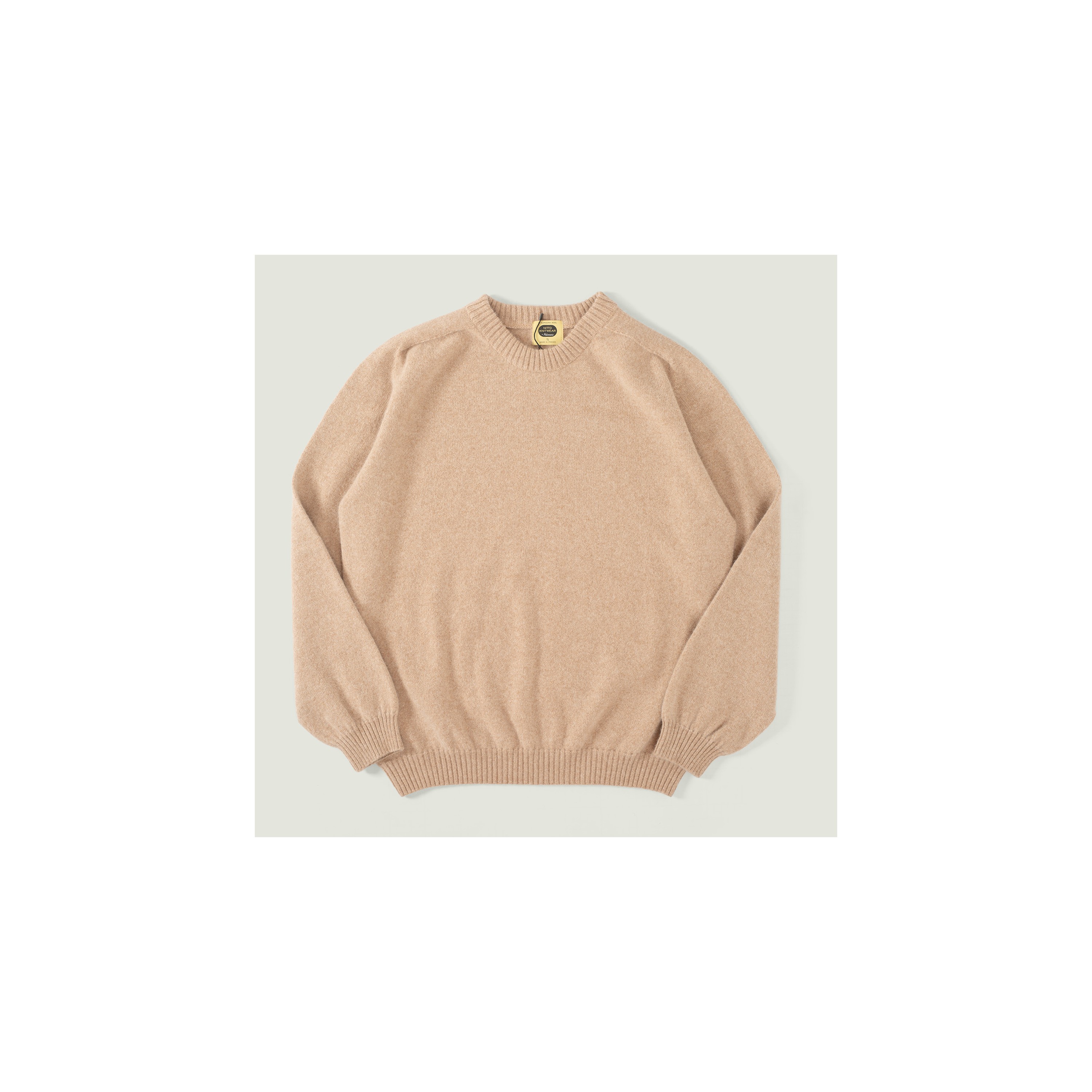 NITTO KNITWEAR X FLANEURS / Bedros Geelongora Sweater Fawn