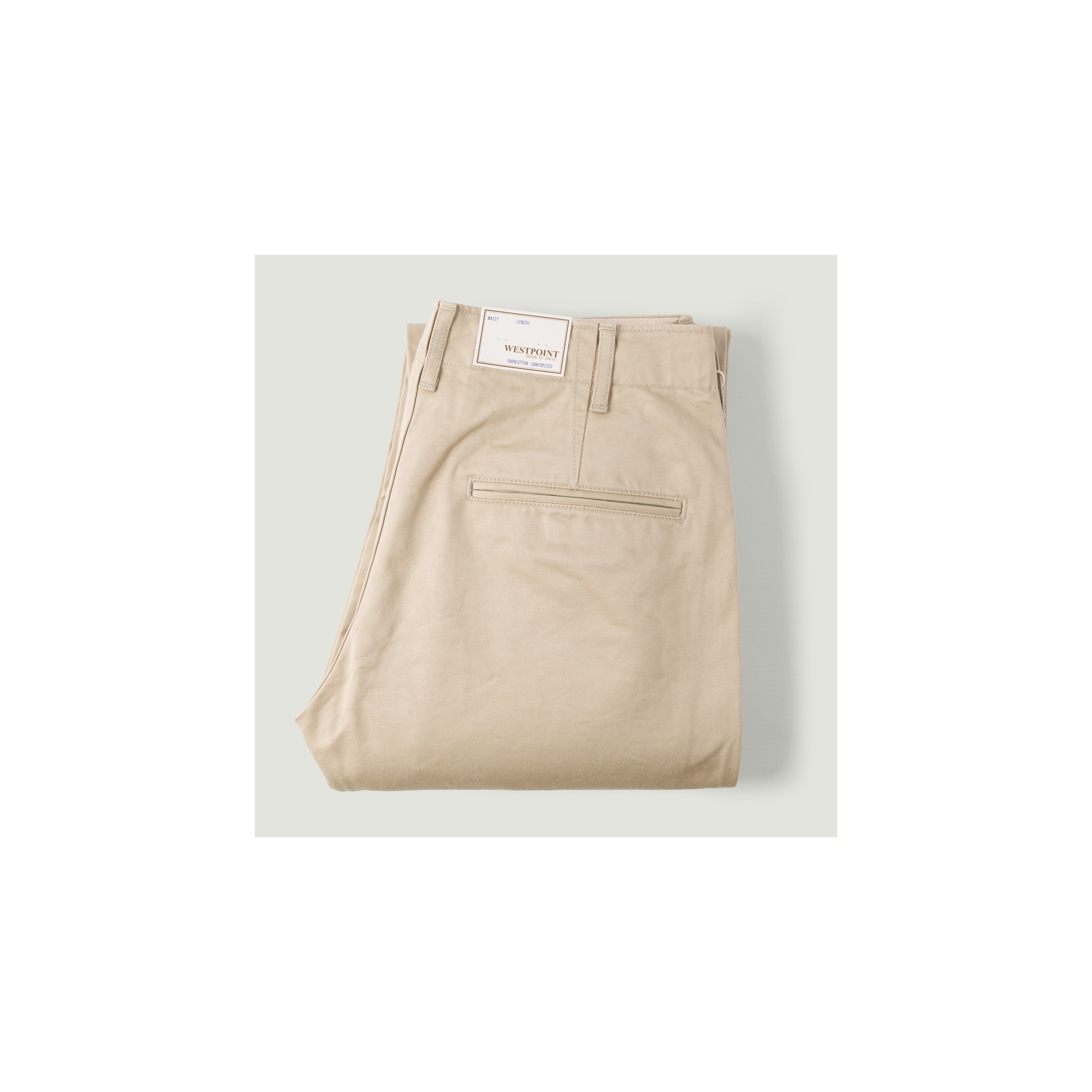 FOB FACTORY / F0514 Narrow U.S. Trousers Beige