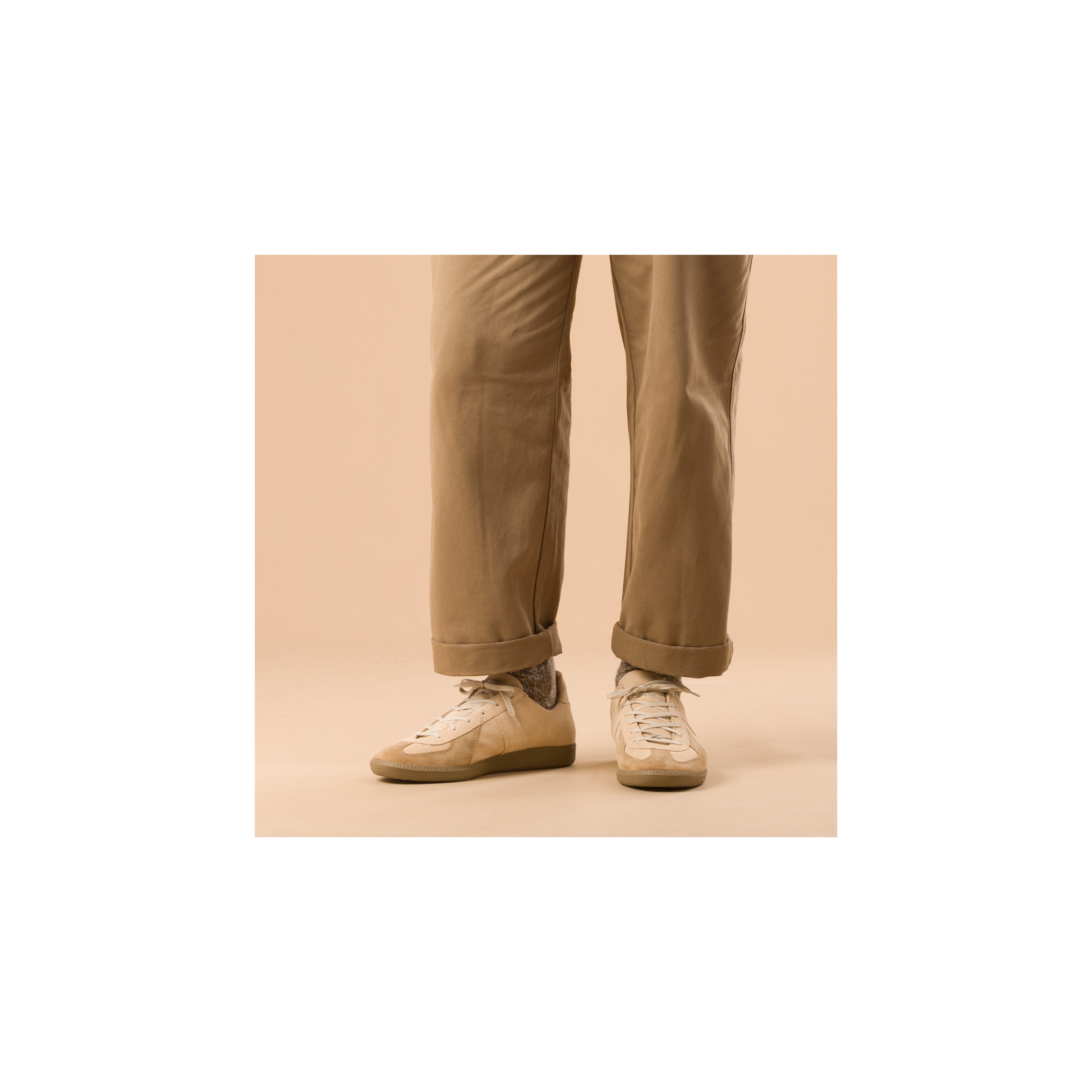 REPRODUCTION OF FOUND / German Military Trainer Beige Suede