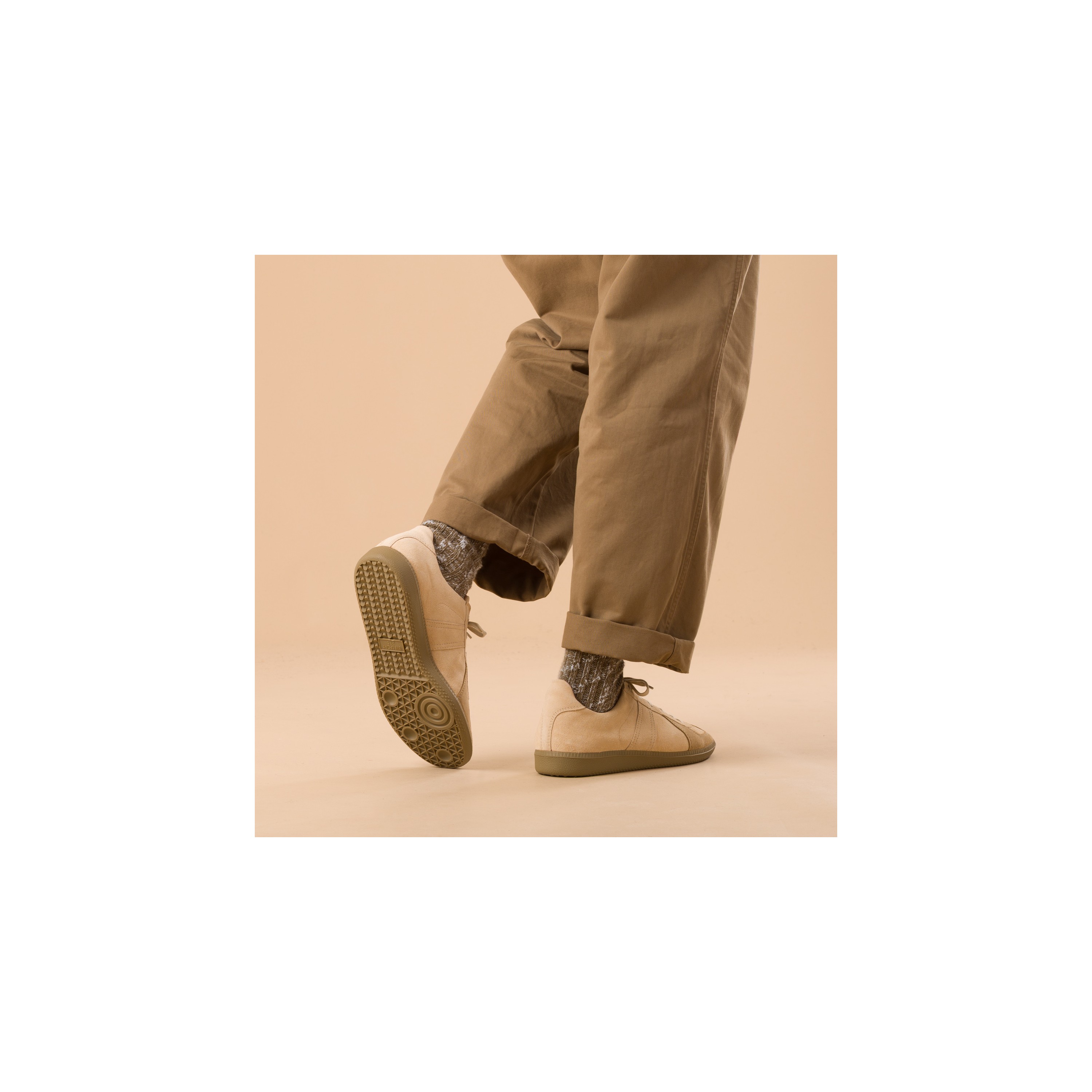 REPRODUCTION OF FOUND / German Military Trainer Beige Suede