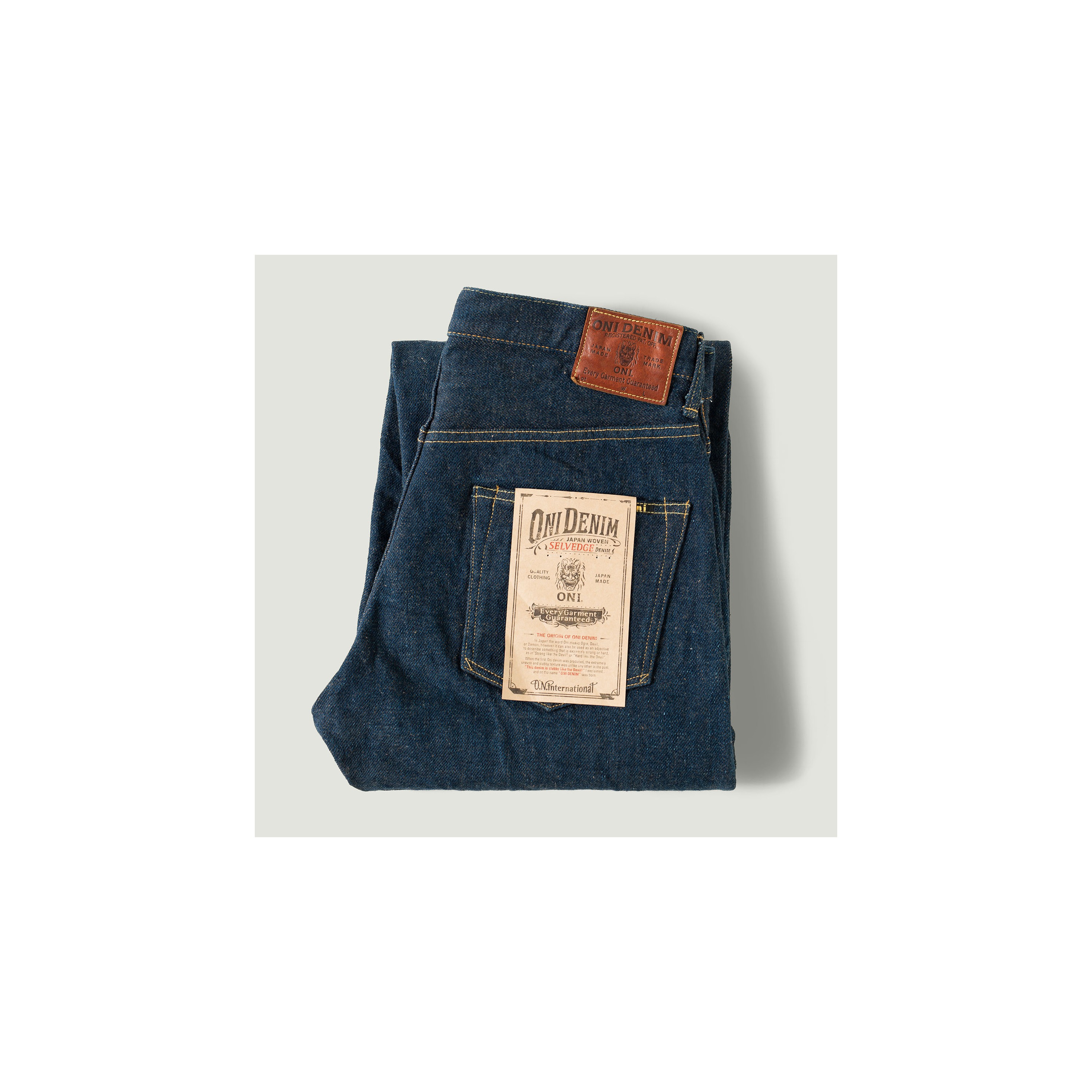 ONI DENIM / 822ZR-LBR 20oz Secret Denim Super Wide Tapered Light Brown
